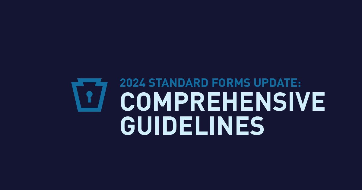 2024 PAR Forms Update Comprehensive Guidelines - Pennsylvania ...